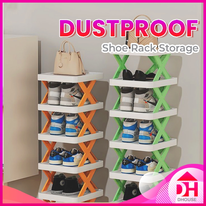 Rak Kasut Plastik Space Saving Multi-tier Layer Shoe Rack Storage ...