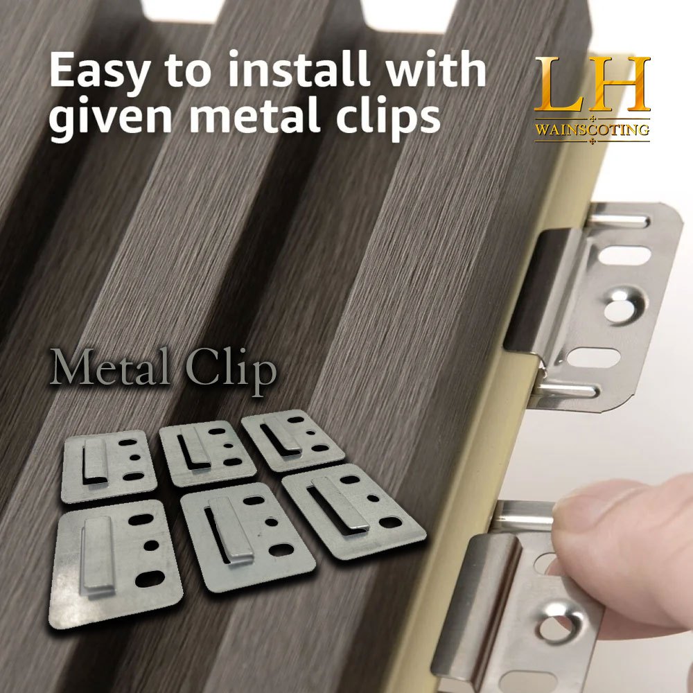 Metal Clip for PVC Fluted Panel Wall Panel Fluted Wall Panel ...