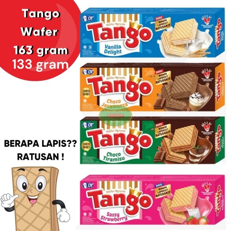 Tango Wafer Chocolate Crispy Peck Combo 133g packaging | Shopee Singapore