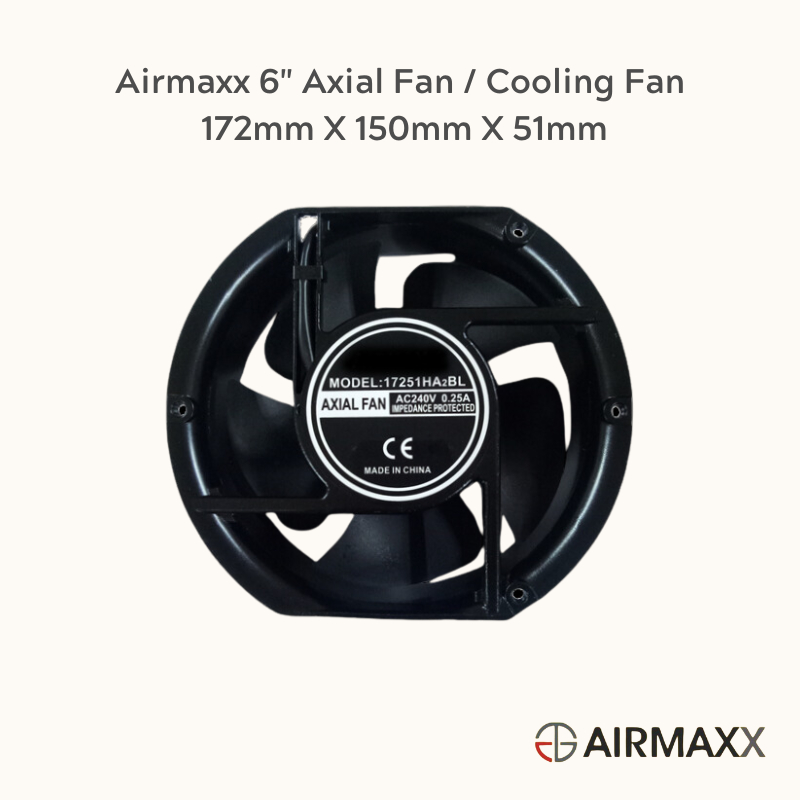 Airmaxx 6" Axial Fan / Cooling Fan 172mm X 150mm X 51mm | Shopee Singapore