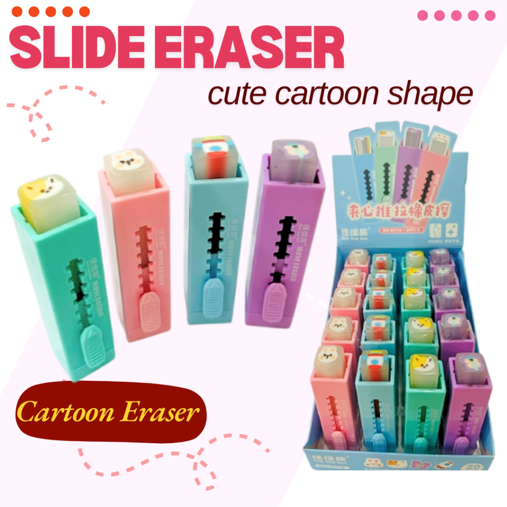 ITOSHI Jelly Eraser Cute Cartoon Eraser Pencil Eraser Sandwich Rubber ...