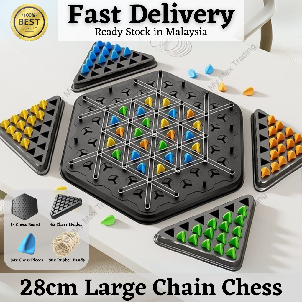Chain Triangle Chess Chain Board Game Multiplayer Family Friends Party ...