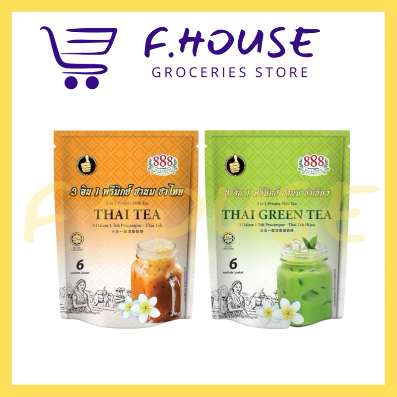 888 Instant THAI Tea / THAI Green Tea (35g x 6’s) | Shopee Singapore