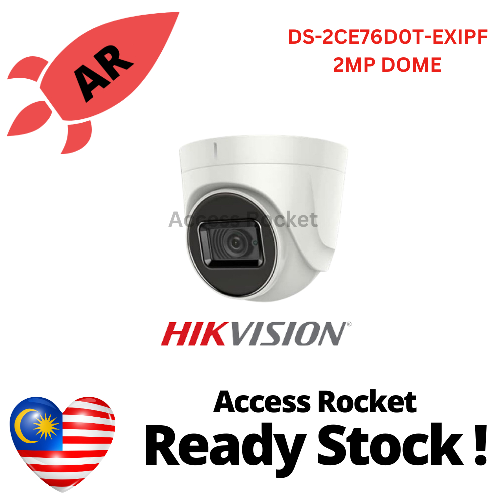 HIKVISION CCTV DS-2CE76D0T-EXIPF 2MP Analog Full HD 1080P 4 In 1 Indoor ...