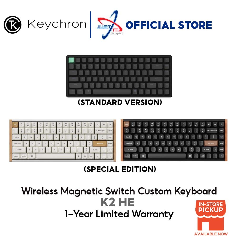 Keychron K2 He Wireless Magnetic Switch Custom Gaming Keyboard | Shopee ...