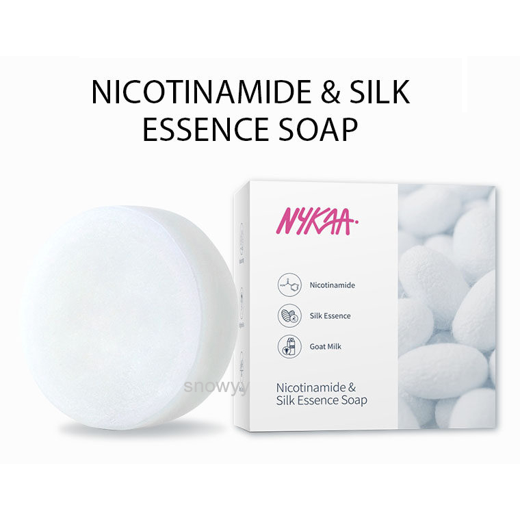 NYKAA Nicotinamide & Silk Essence Soap 100g | Shopee Singapore
