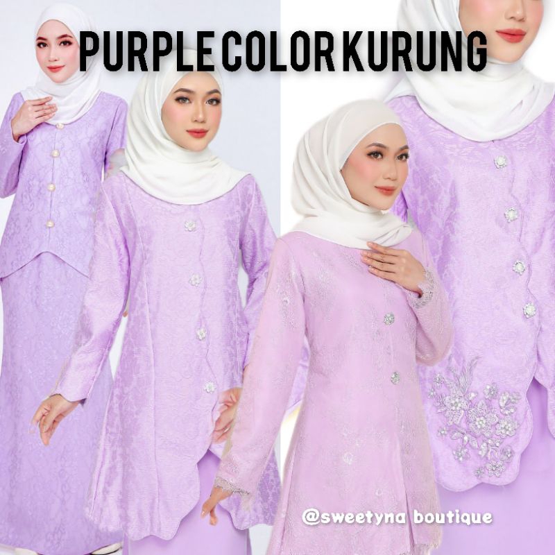 2025 PELBAGAI DESIGN PURPLE COLOR KURUNG SET /LAVENDER LILAC PURPLE ...