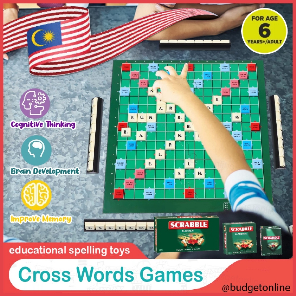 CLASSIQUE Scrabble Cross Words Games Word Forming Board Game ...