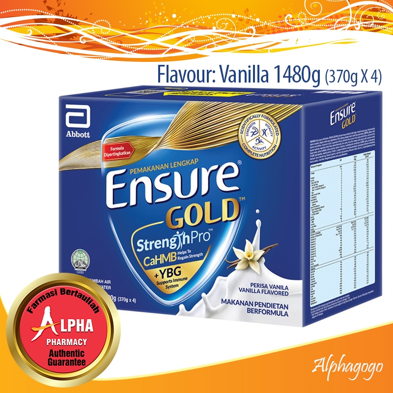 Ensure Gold Powder (Vanilla / Wheat / Coffee) 1480g | Shopee Singapore