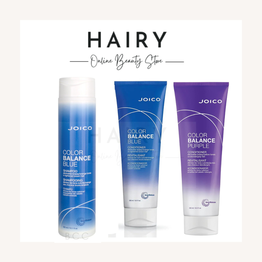 Joico Color Balance Blue / Purple Shampoo / Conditioner (New Packing ...