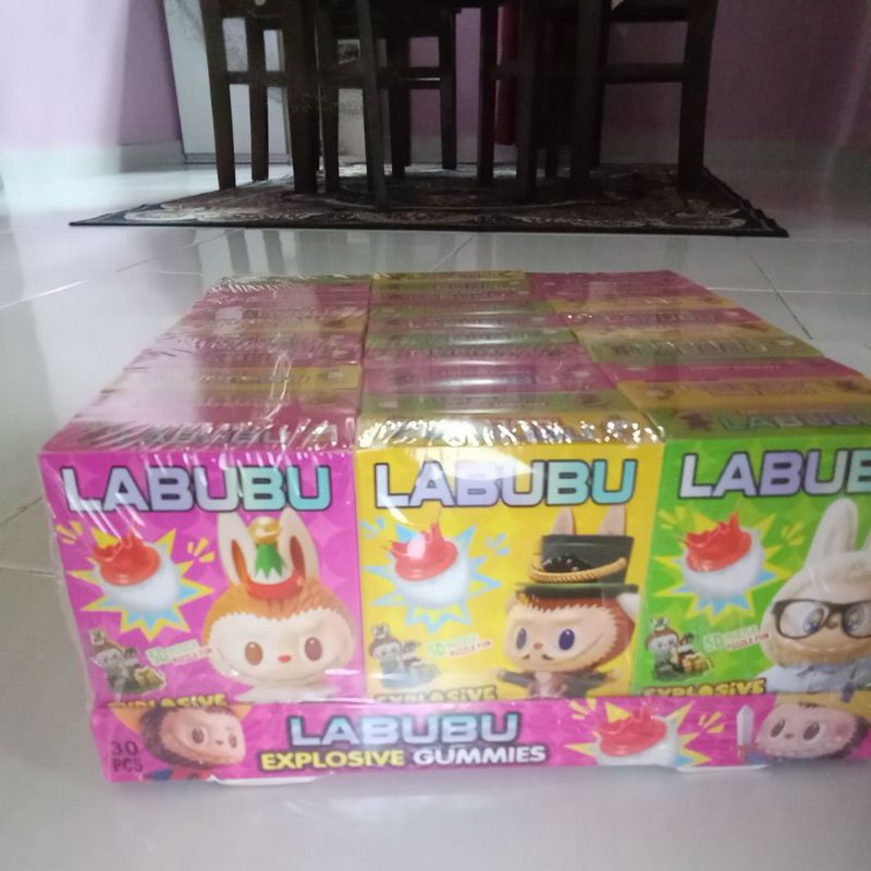 Labubu Gummy Candy / Labubu Lolipop + Ppopping Gummies 30pcs | Shopee ...