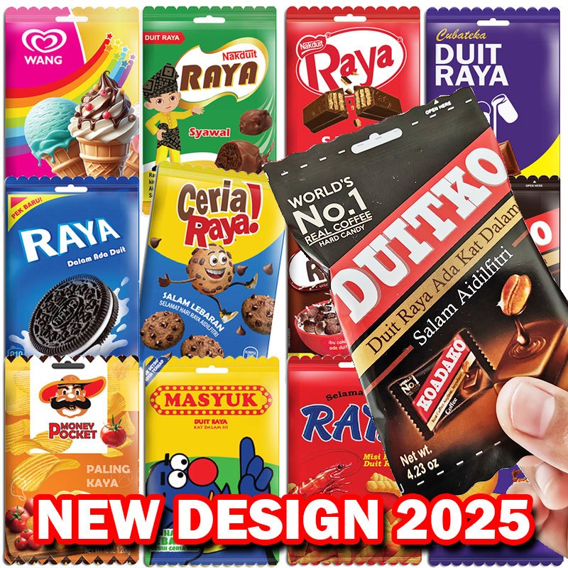 Sampul Raya 2025 (12 pcs) Sampul duit raya jajan, Sampul duit gula gula ...