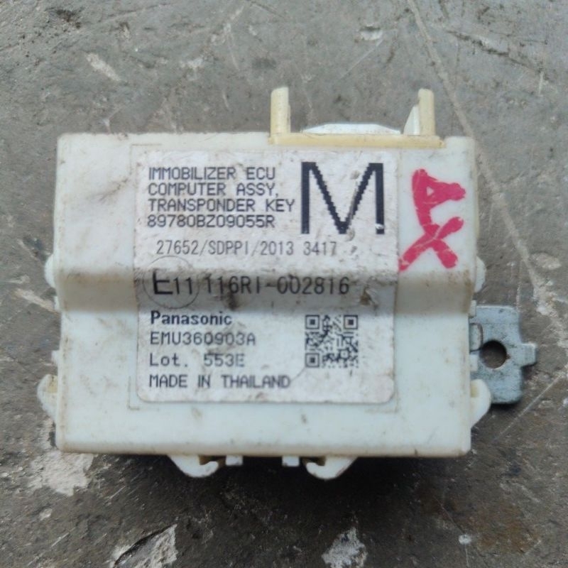 USED PERODUA MYVI AXIA BEZZA IMMOBILIZER ECU TRANSPONDER KEY | Shopee ...