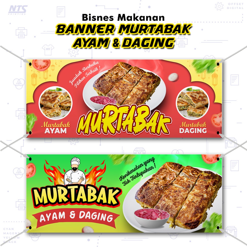 Chicken & MEAT MURTABAK BANNER DESIGN - SOY / STARTING / FOOD / KHEMAH ...