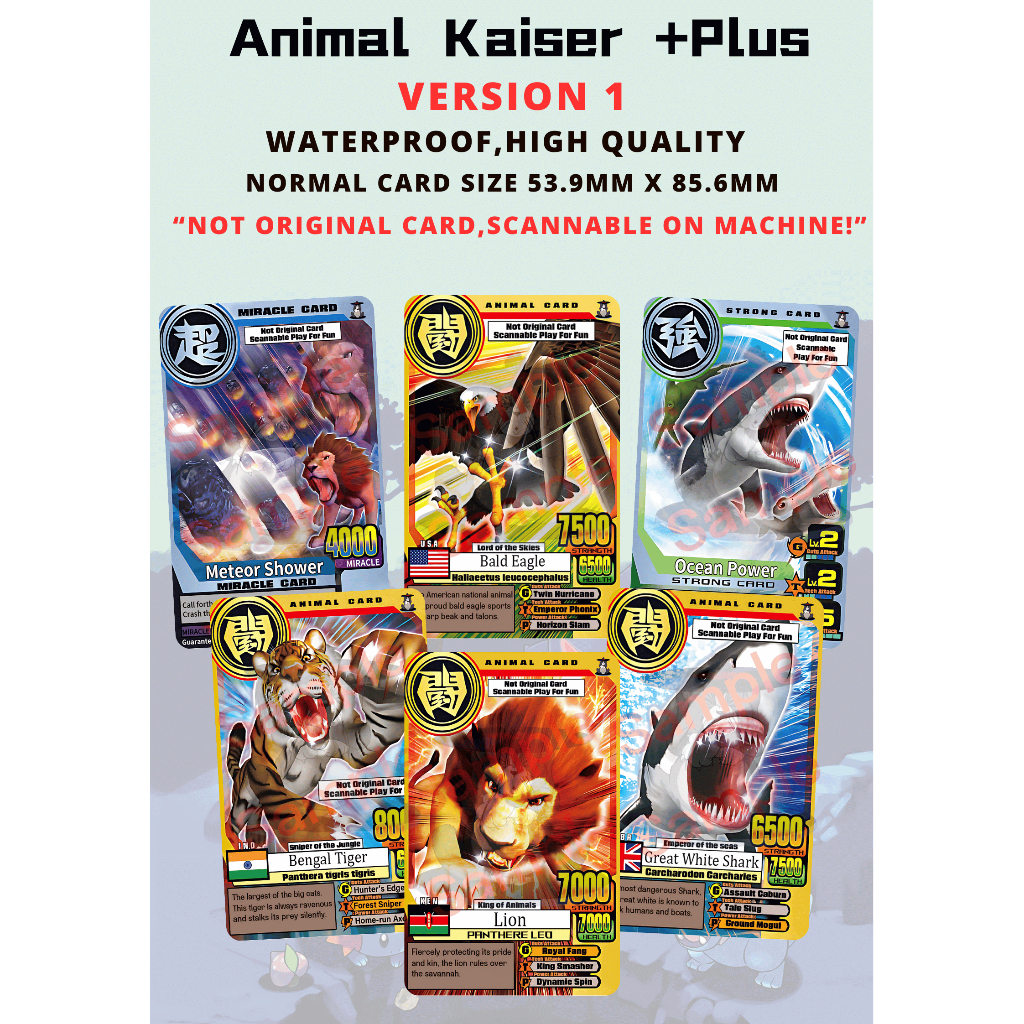 Animal Kaiser Plus + "Not Card,But can use to play on machine" | Shopee ...