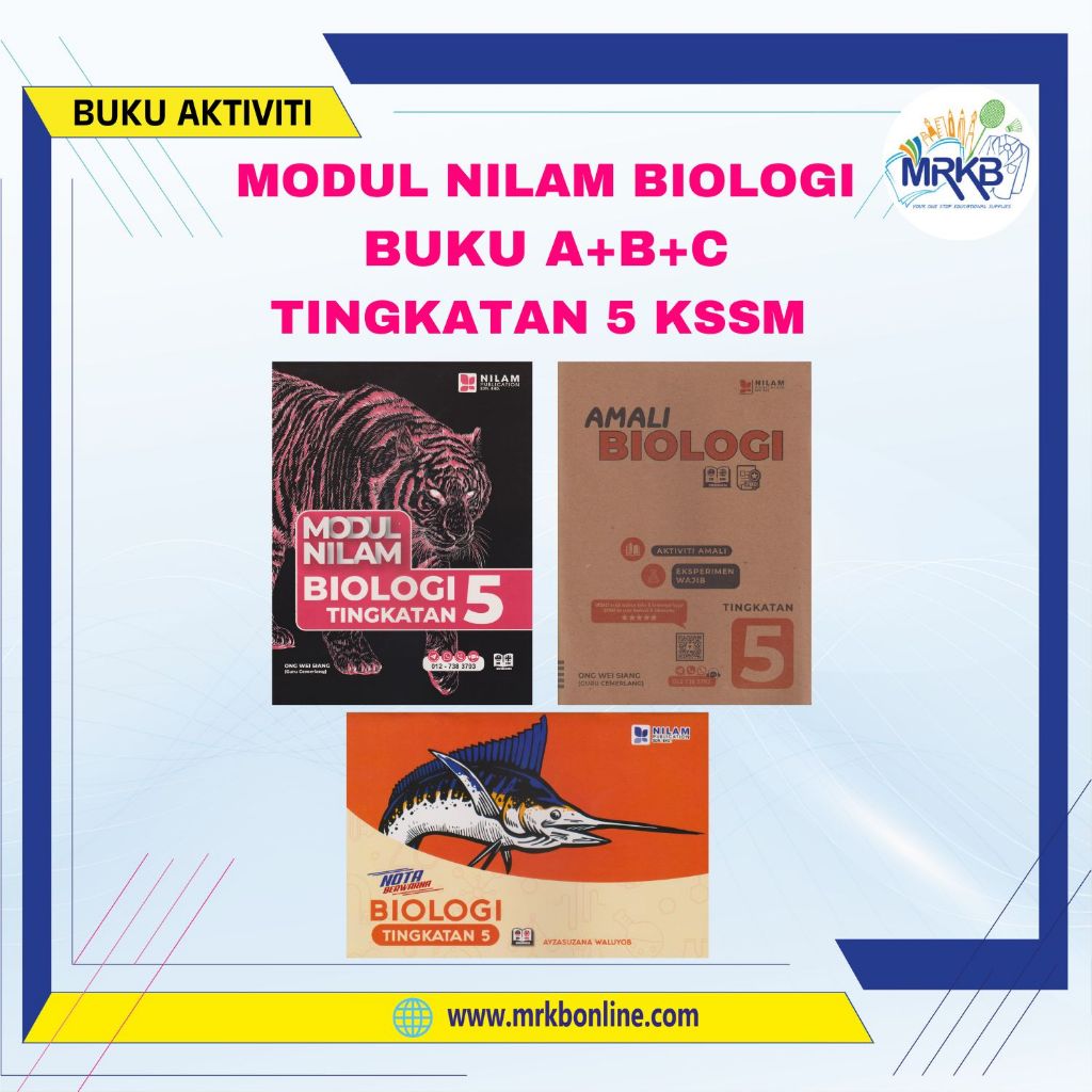 Biology NILAM MODULE BOOK A+B+C LEVEL 5 KSSM | Shopee Singapore