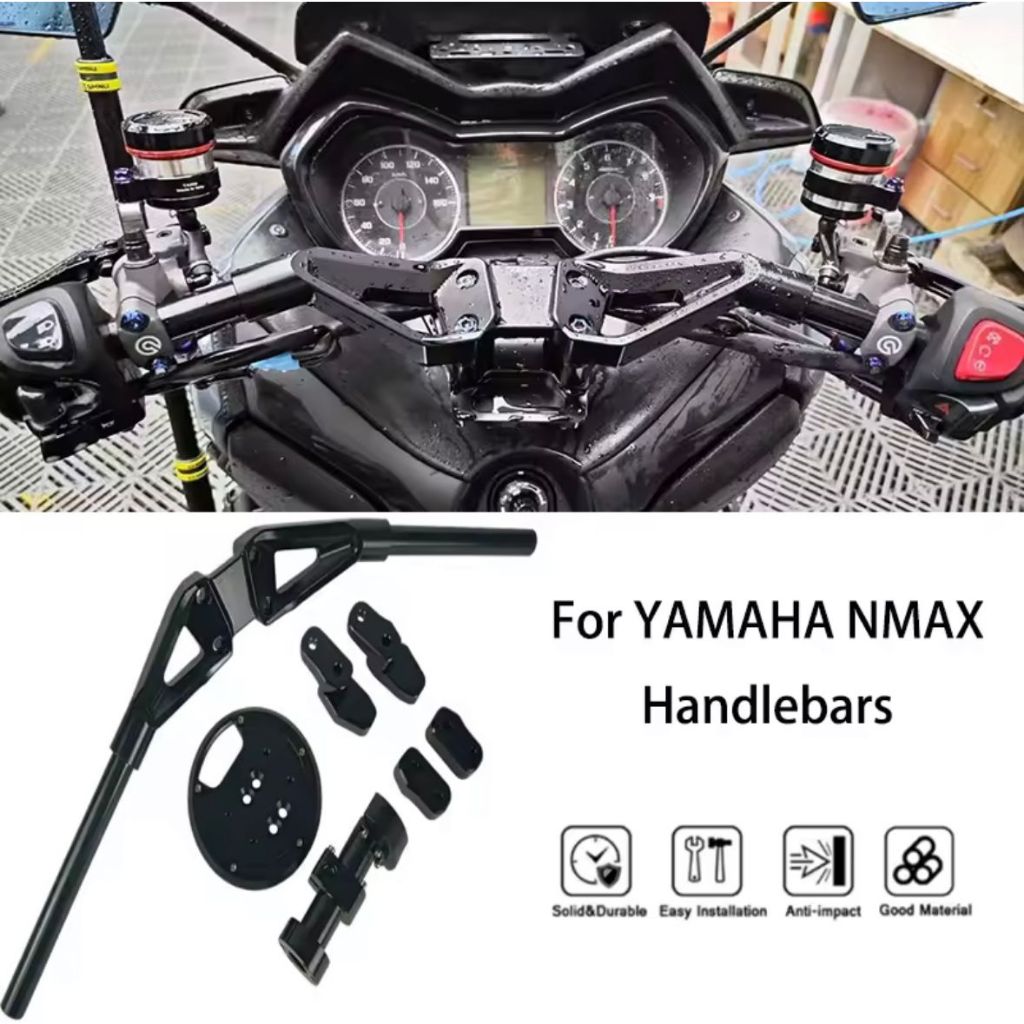 EMS Handlebar Yamaha Nmax155 V2/V3 CNC Naked Handlebar Racing Design ...