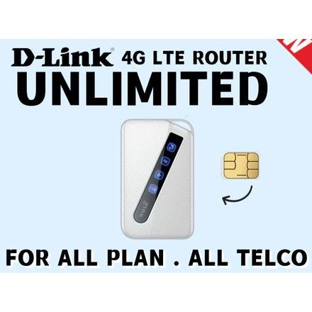 D-Link DWR-930M Unlimited For All Plan & Telco N300 4G LTE Portable SIM ...