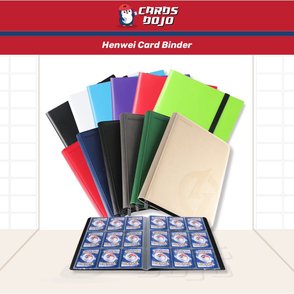 Henwei 4-Pocket/ 9-Pocket PU Leather Zipper PP Strap Card Binder - Side ...