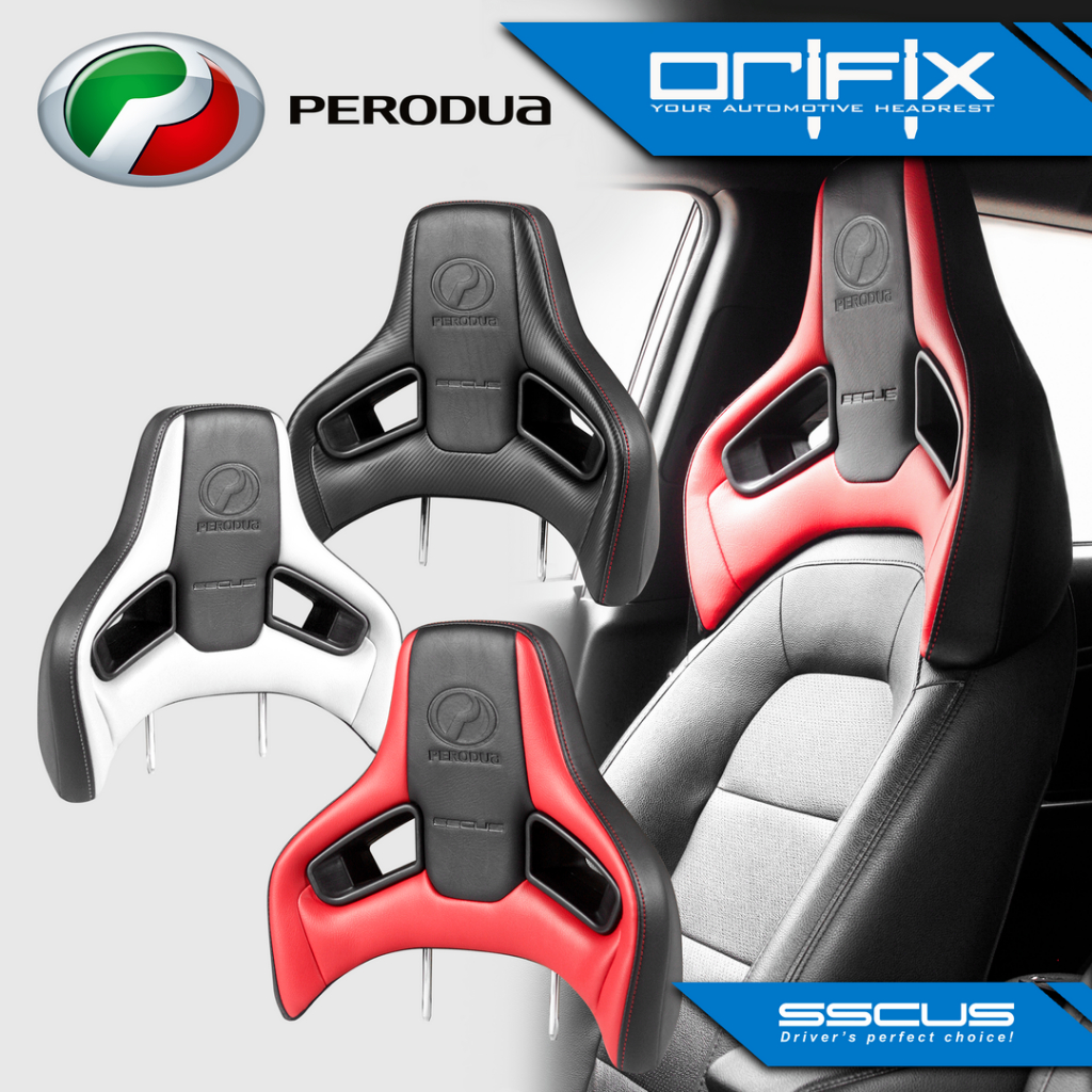 SSCUS Orifix Premium Sport Seat Headrest for Perodua ALZA/ARUZ/ATIVA ...