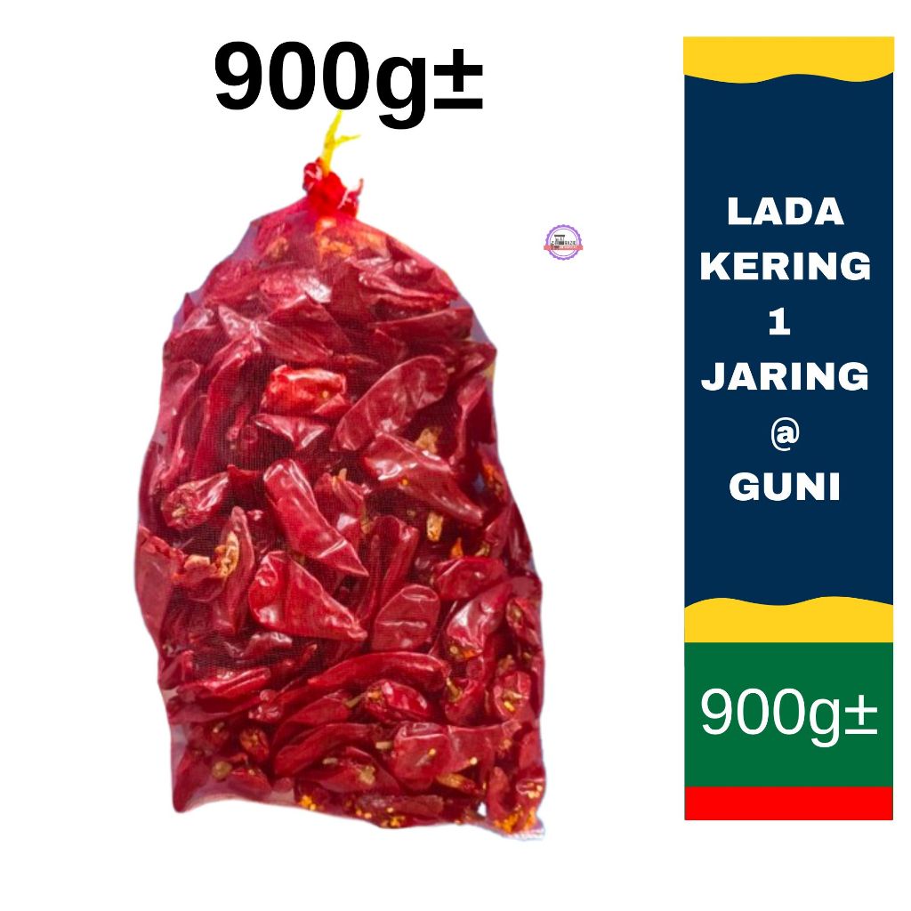 1 Guni @ Dried, Fat, and Spicy Chili Pepper Net (900 grams ± ...