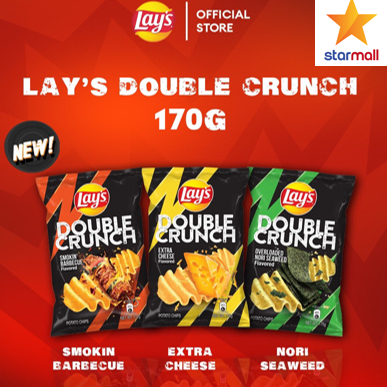 LAYS DOUBLE CRUNCH ASSORTED FLAVORS 170G | Shopee Singapore