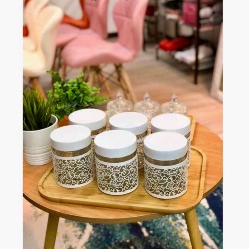 PREMIUM VINTAGE Vintage Kuih Raya Jar SSF glass raya cake container ...