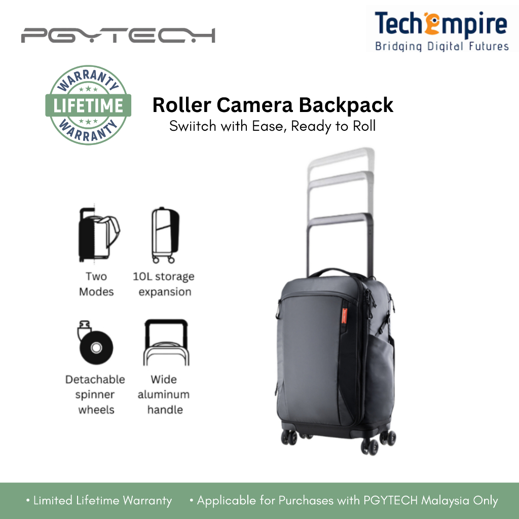 PGYTECH Roller Camera Backpack Dual Mode Back Pack Switch With Easy ...