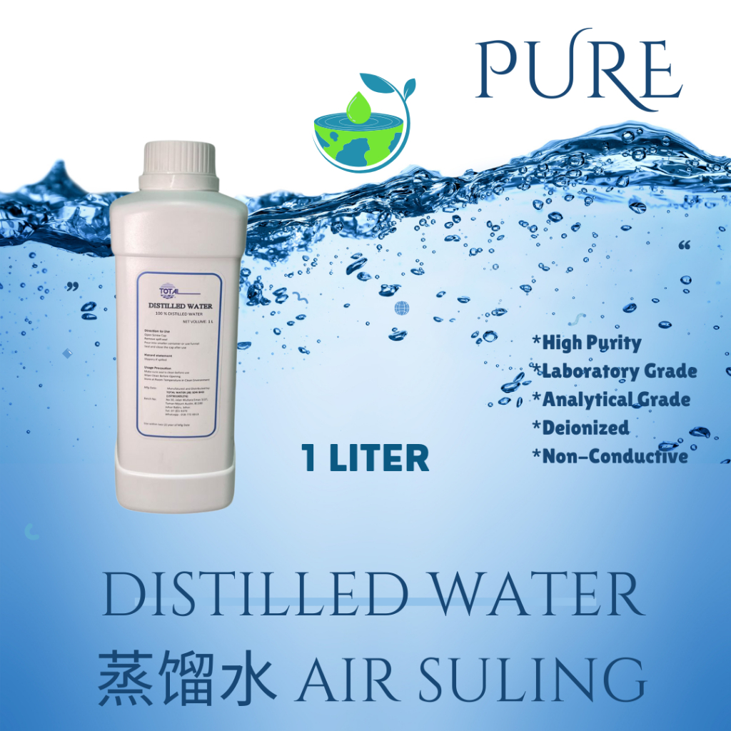 Pure Distilled Water / Air Suling / 蒸馏水 1L | Shopee Singapore