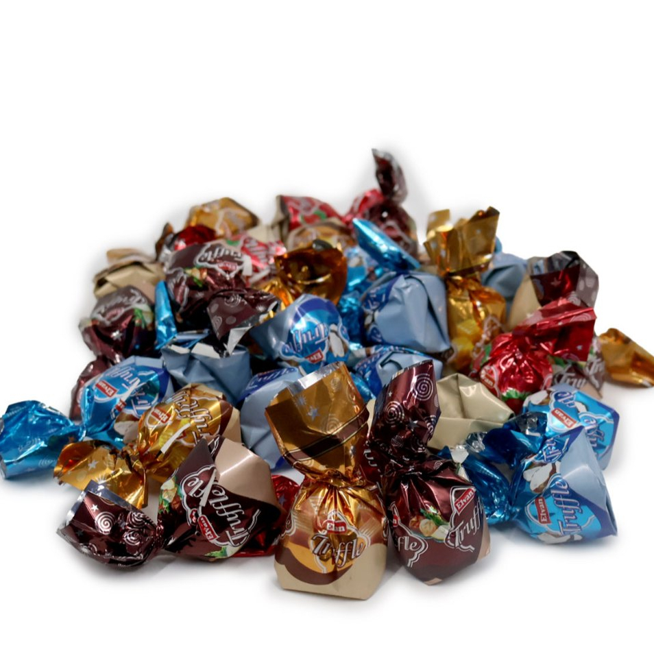 TRUFFLE BAG 500G MILKY CHOCOLATE WITH RICE FILING AND HAZELNUT ...