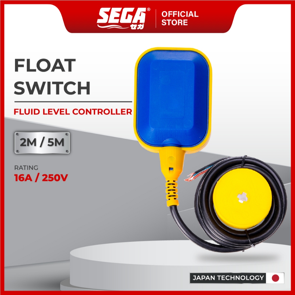 (Japan) 250V Sega Submersible Water Level Sensor Controller | Float Switch 2m/5m Pump Water Tank ...