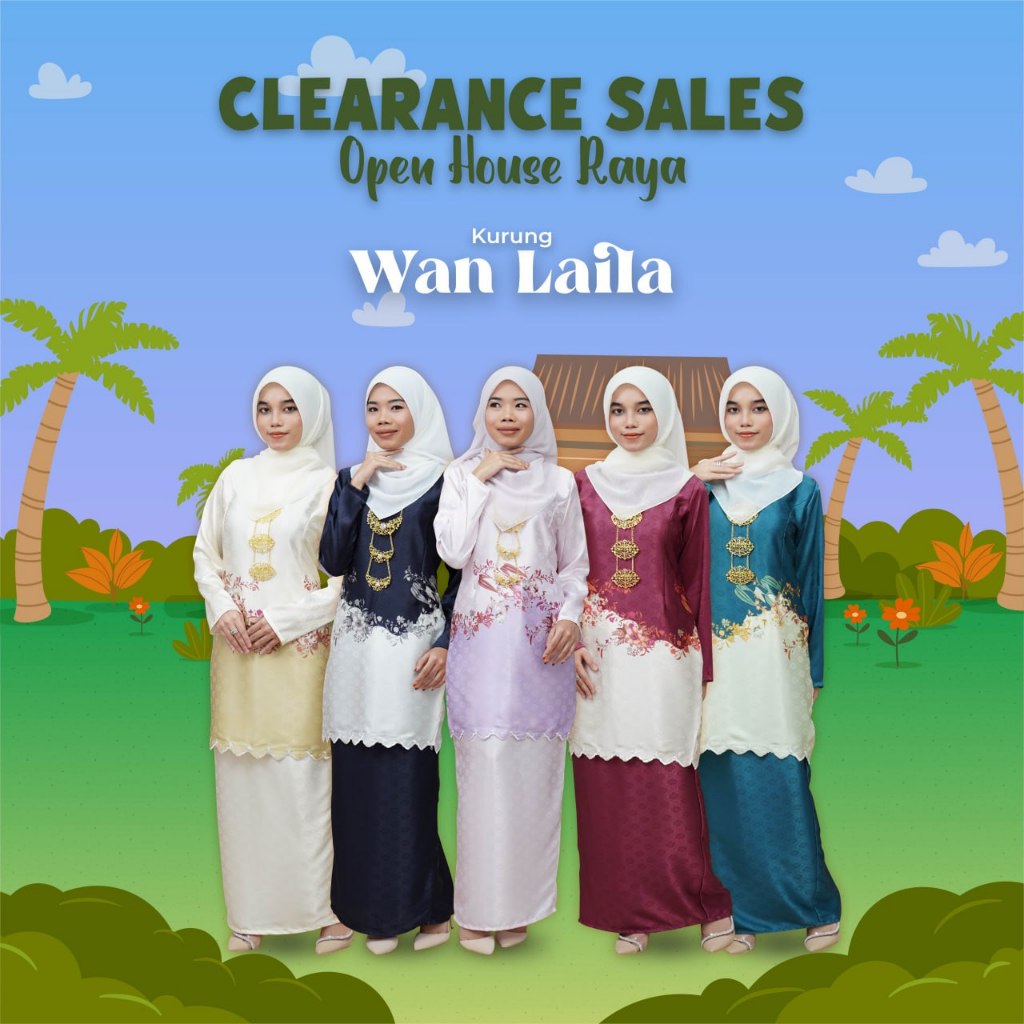 ADEL WAN LAILA Baju Kurung Modern Raya Collection 2025 | Shopee Singapore