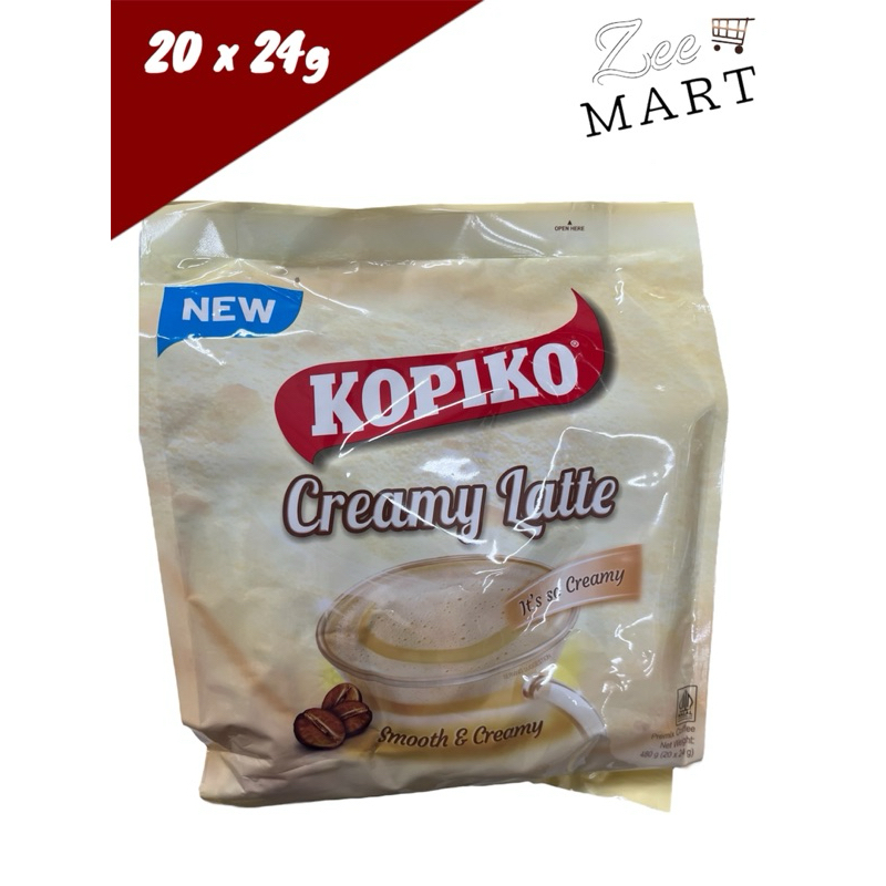 Kopiko Creamy Latte 20 Sachet x 24g (Smooth & Creamy) | Shopee Singapore