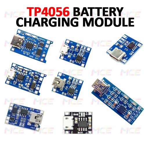 TP4056 Mini Micro USB Type C 18650 Lithium Li-ion 3.7V Battery Charging ...
