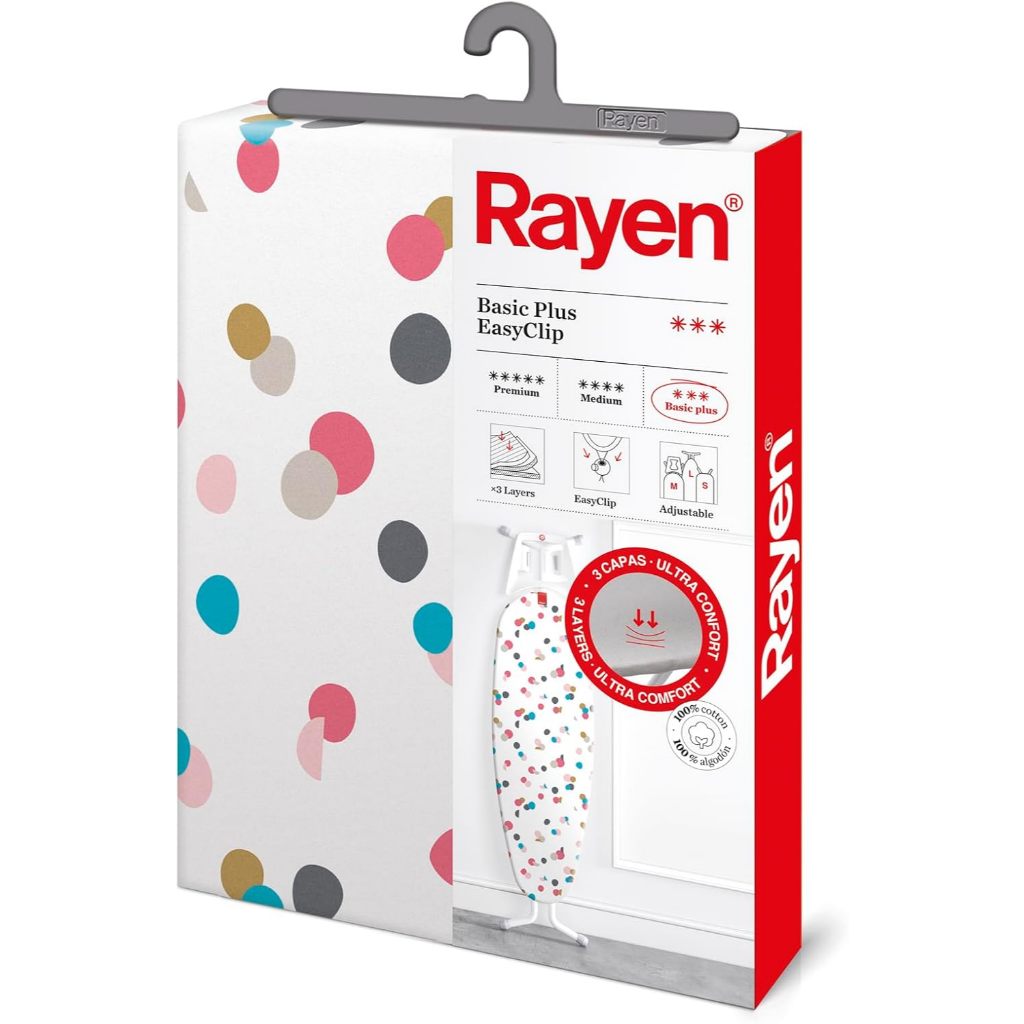 Rayen Basic Plus Confetti Design Ironing Board Cover R6275.06 (Max ...