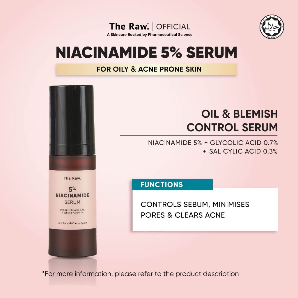 NC - The Raw. Niacinamide 5% 30ml/15ml | Shopee Singapore