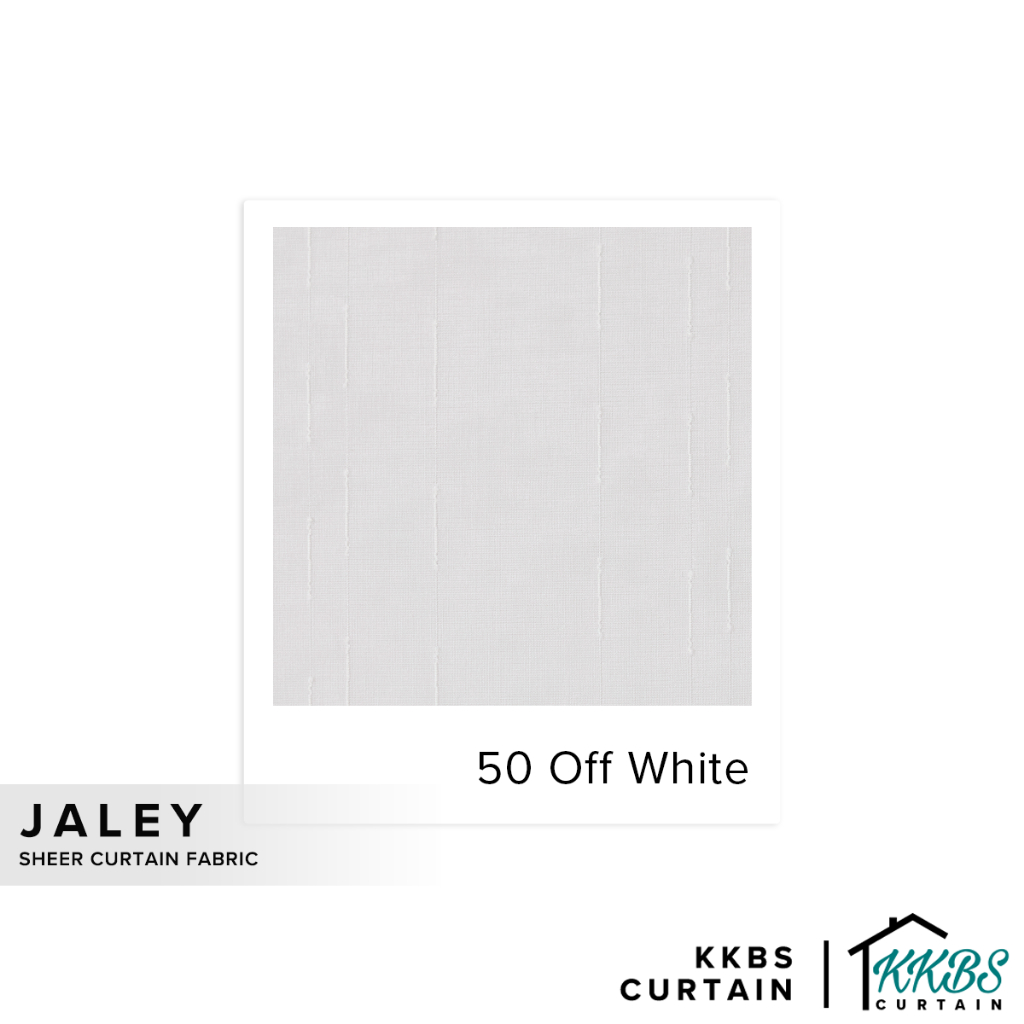 KKBS CURTAIN Jaley 126'' Kain Langsir Sheer Potong Meter (Jaley Sheer ...