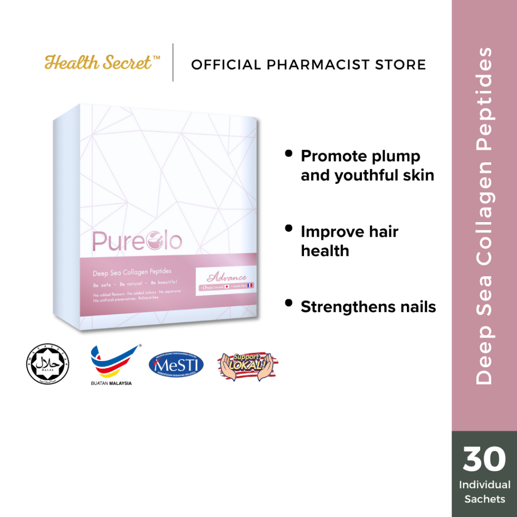 PUREGLO Deep Sea Collagen Peptides & Ceramide For Radiant Skin ...