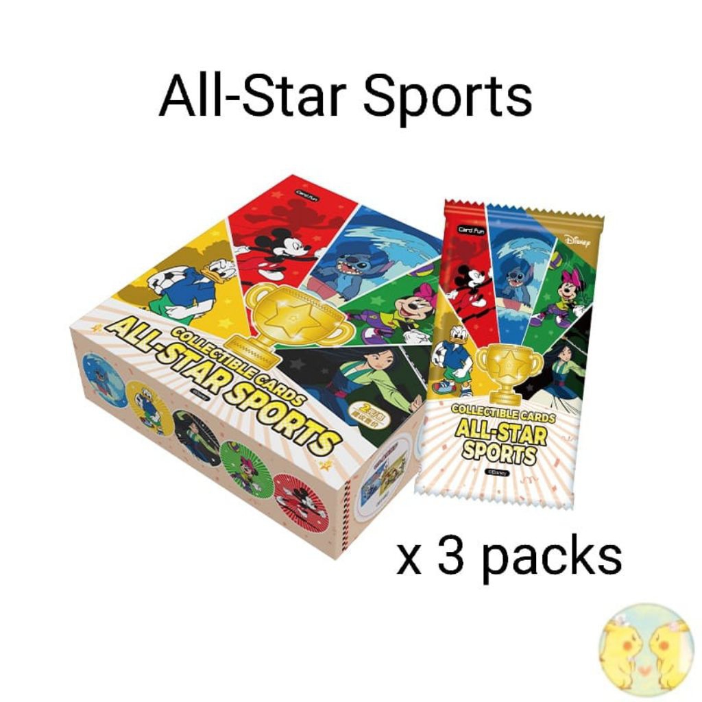 Card Fun: Disney Collectible cards All-Star Sports booster pack X3packs ...