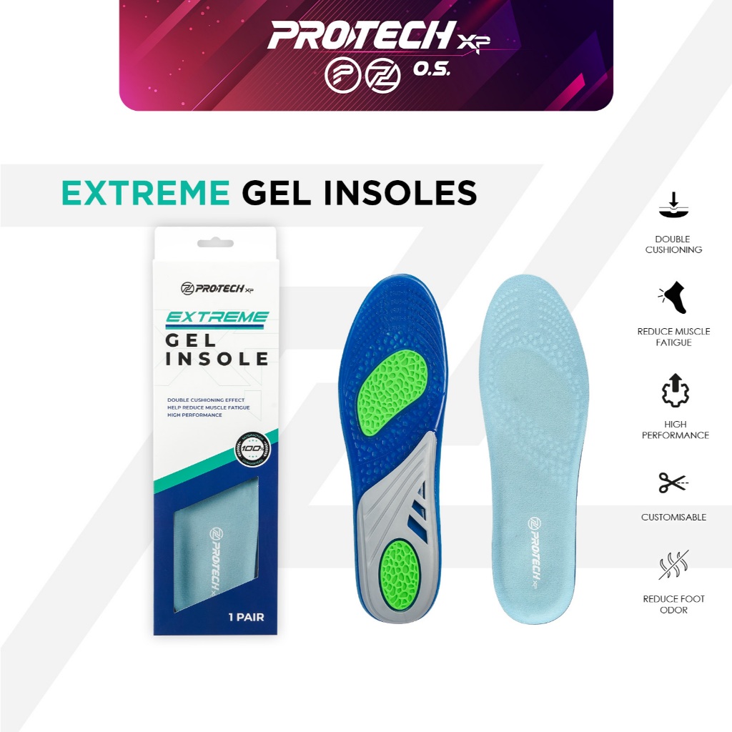 PROTECH Extreme Gel Insoles (1 PAIR) | Shopee Singapore
