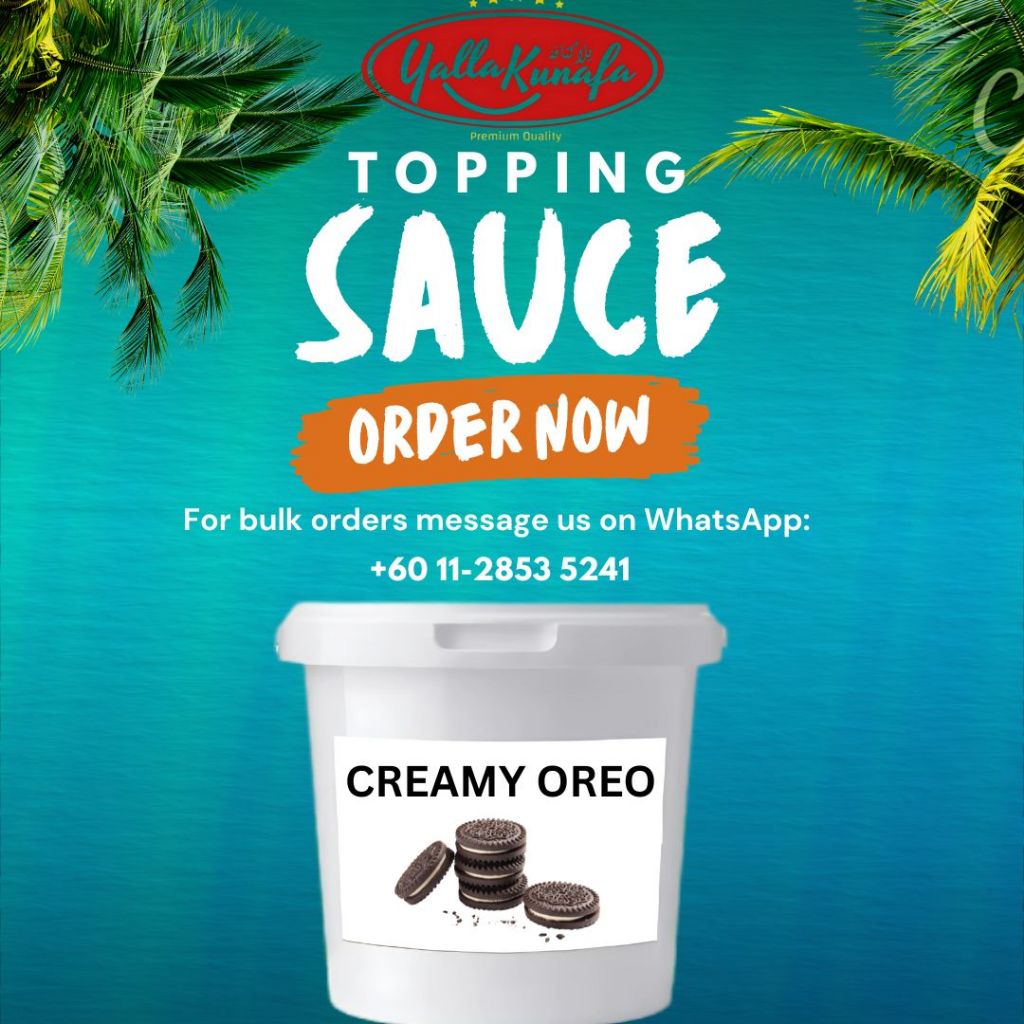 High-Demand Yalla Kunafa Cruchy Creamy Oreo Topping Sauce – 1kg ...
