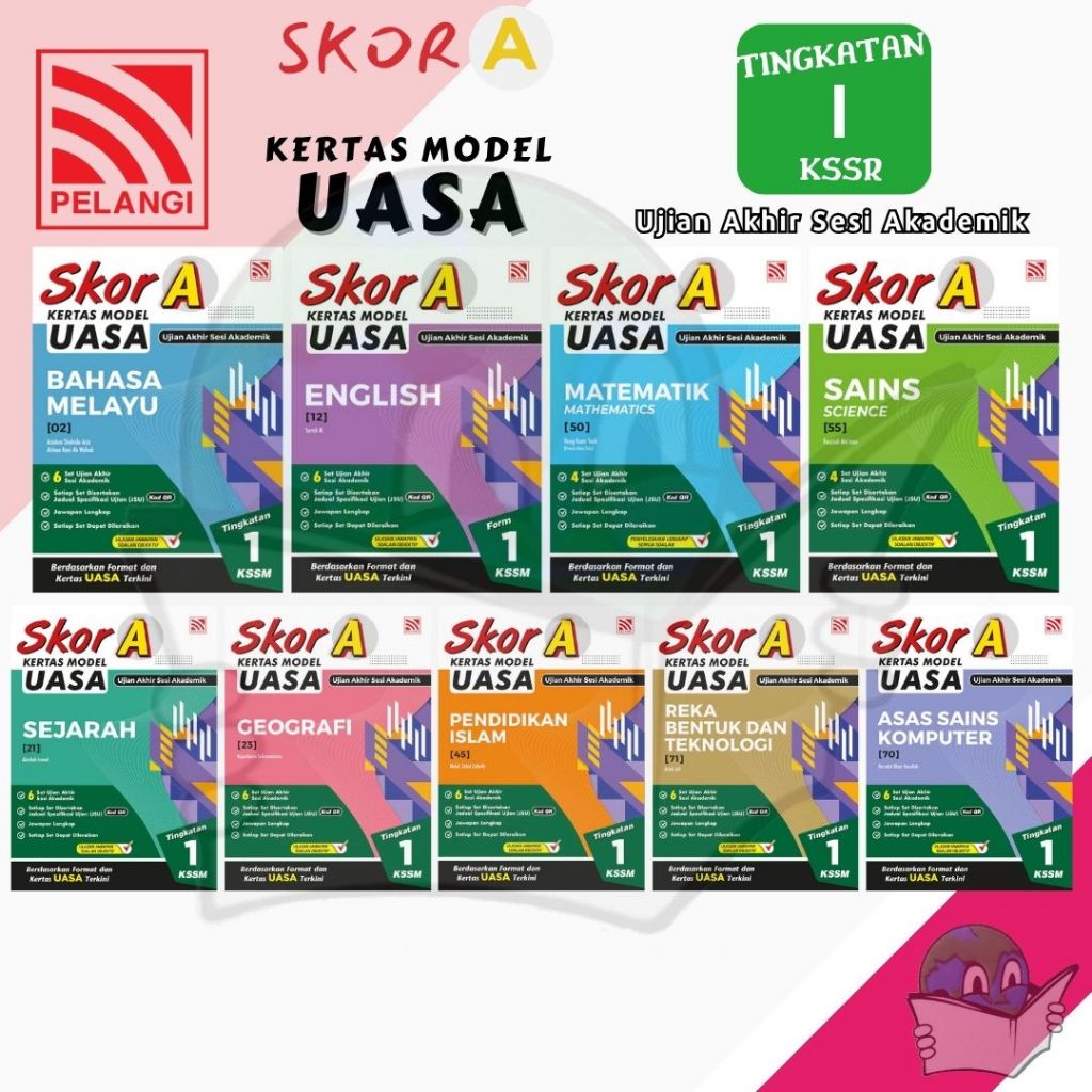 Score A UASA 2025 KSSR Practice Book Form 1 - BM/Eng/Mate/Sains/Sejarah ...