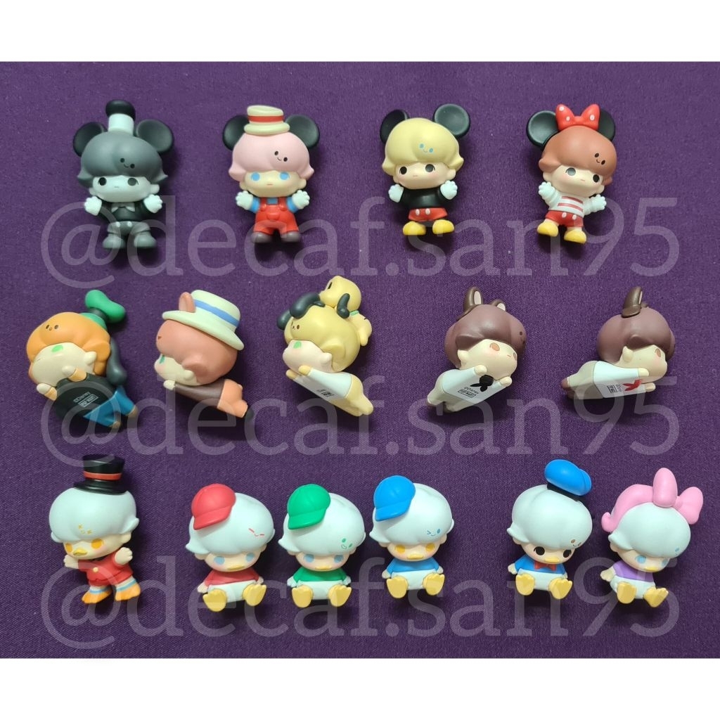 Popmart Disney x Dimoo Popbean Full Set without Hidden 泡泡玛特Dimoo迪士尼萌粒 ...