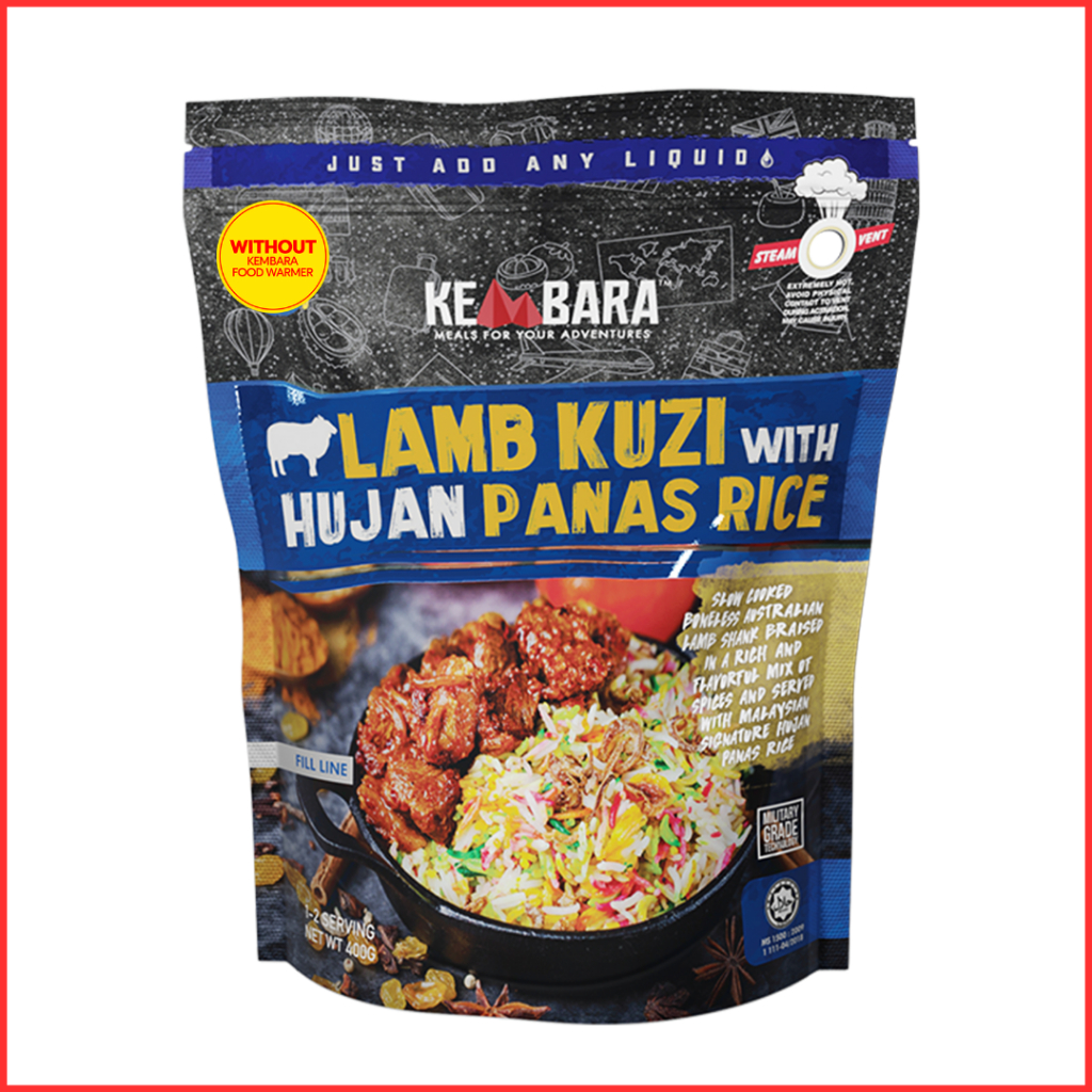 Kembara Meals Premium Hot Rain Rice with Lamb Kuzi Ready-to-eat food ...