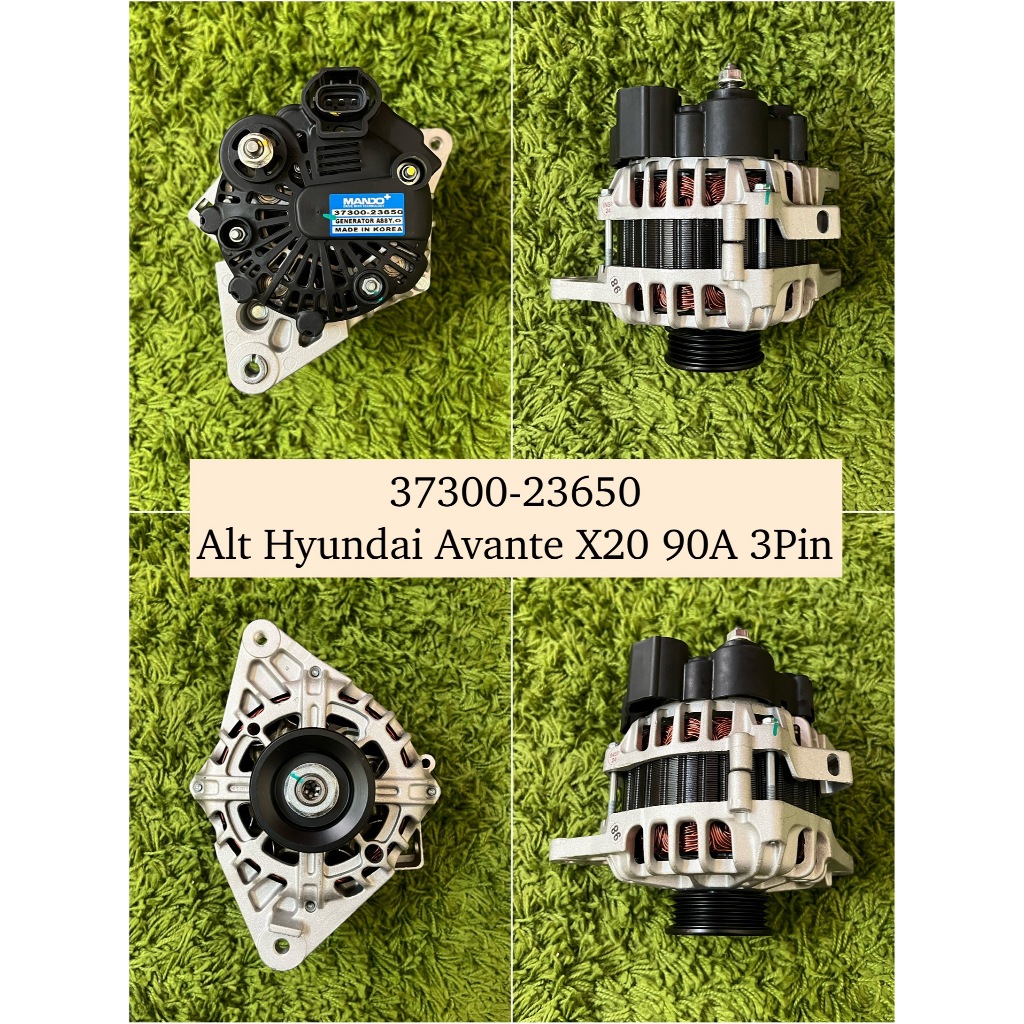 HYUNDAI AVANTE X20 90A 3PIN NEW ALTERNATOR (37300-23650) | Shopee Singapore