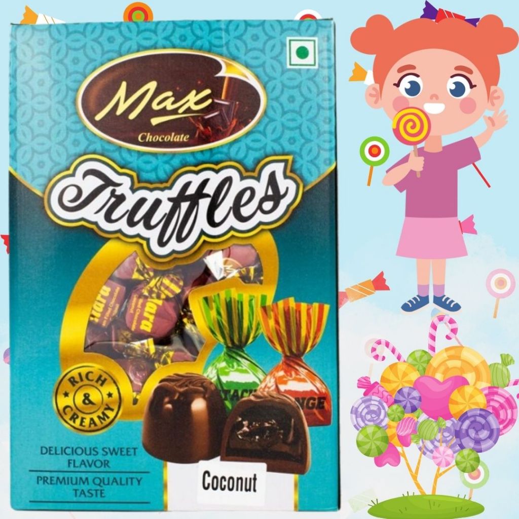Max Truffles Chocolate with Creamy Coconut Center (200g, 500g, 1kg ...