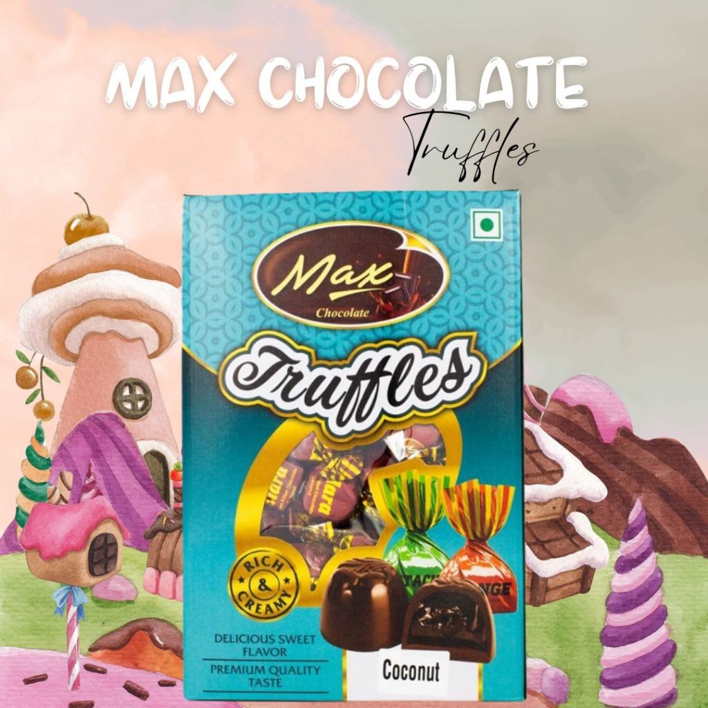 Max Truffles Chocolate with Creamy Coconut Filling (200g, 500g, 1kg ...