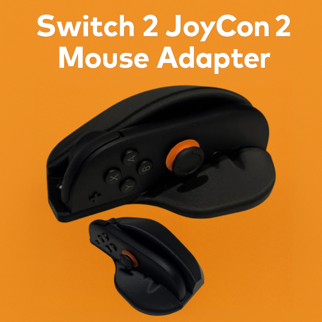 Nintendo Switch 2 JoyCon 2 Mouse Adapter 3D Print Nintendo Switch 2 ...
