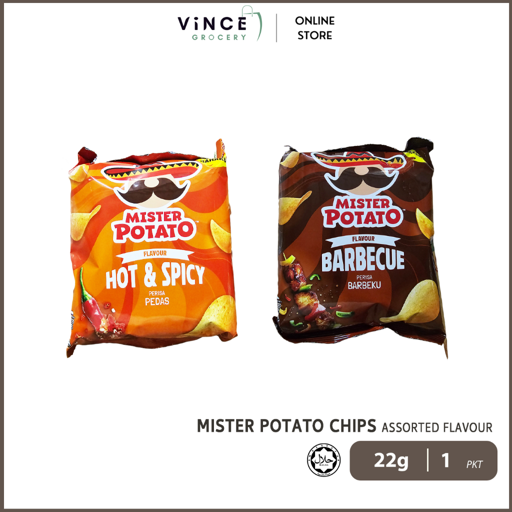 MISTER POTATO Chips (Hot & Spicy / Barbecue) | 22G | Shopee Singapore