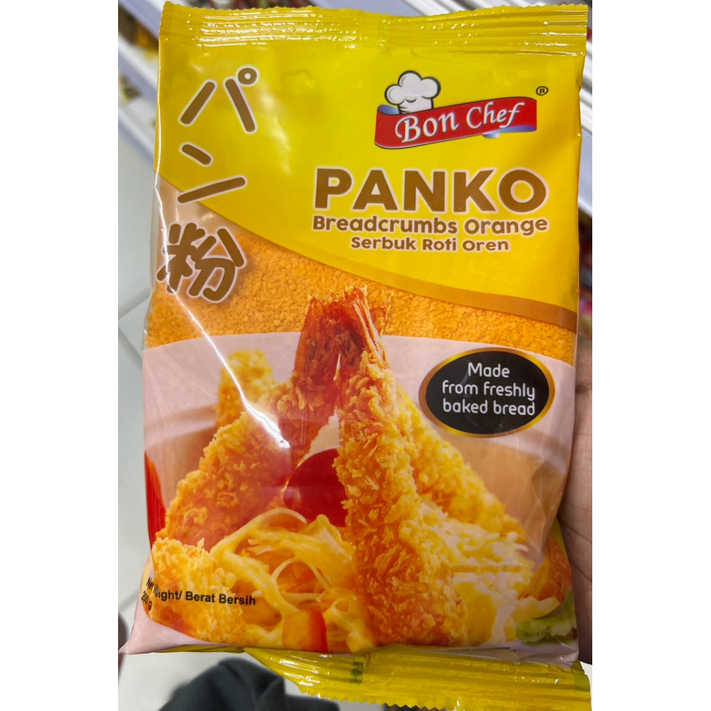 BON CHEF Panko Serbuk Roti Oren Breadcrumbs Orange (200g) | Shopee ...